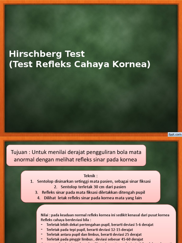 Hirschberg and Krimsky Test | PDF