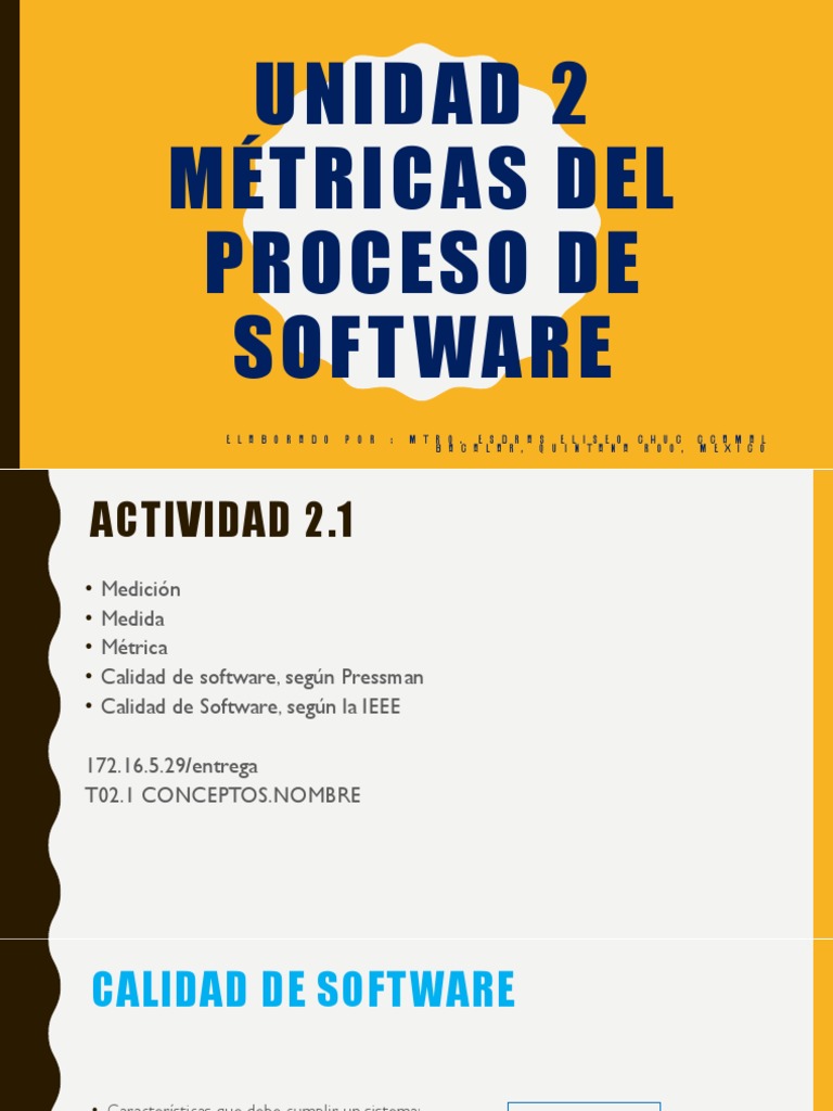 Metricas en Calidad de Software | PDF | Calidad de software | Software