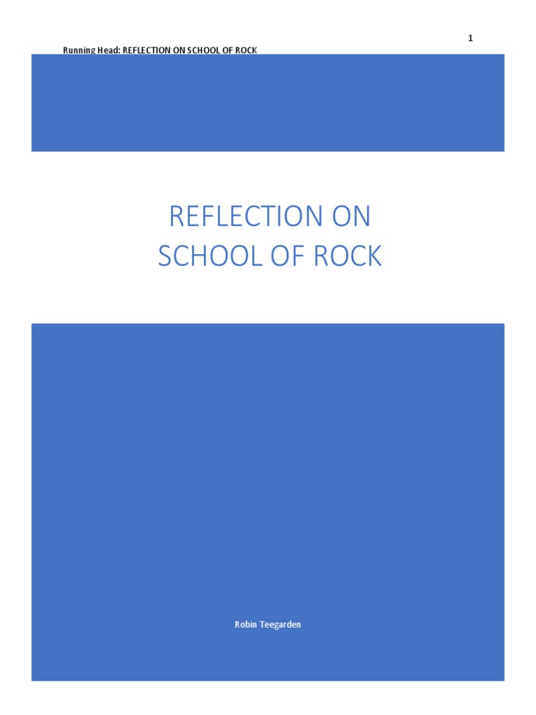 Movie Review School of Rock Final | PDF | John Dewey | Motivation