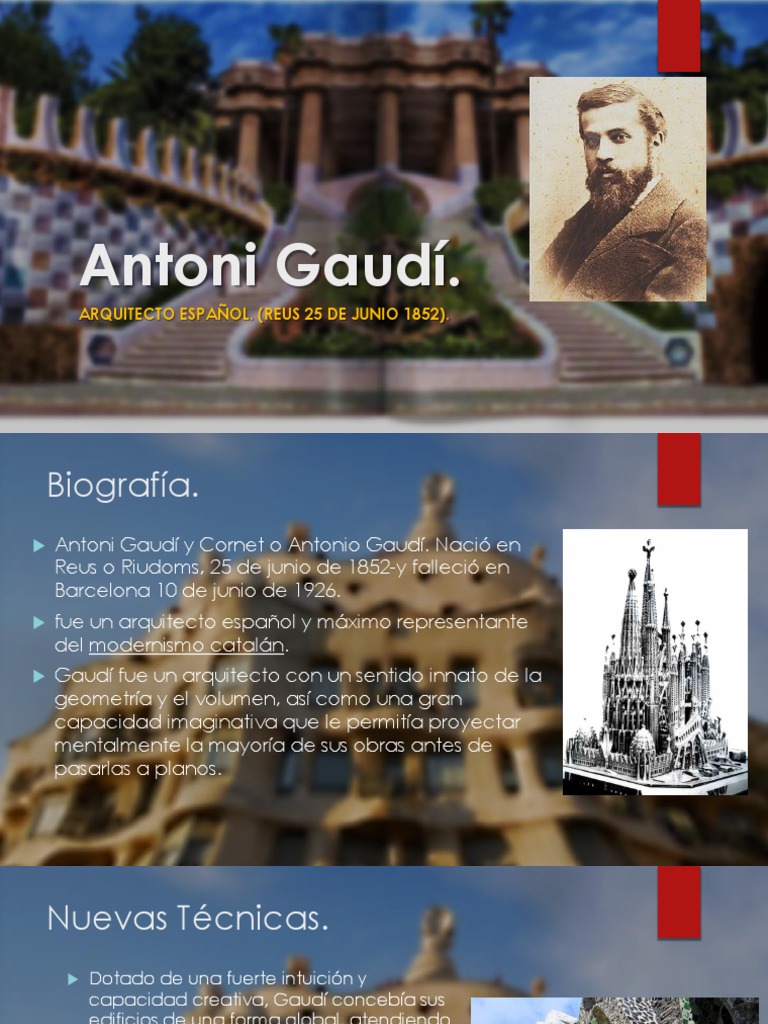 Antoni Gaudí | PDF | Medios de arte
