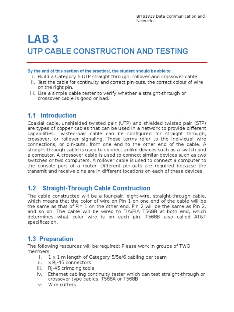 Lab 3 | PDF | Electrical Connector | Coaxial Cable