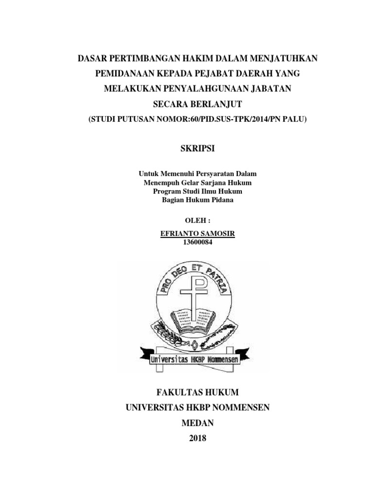 Cover - Skripsi - Hukum - Copy - Salin - Salin | PDF