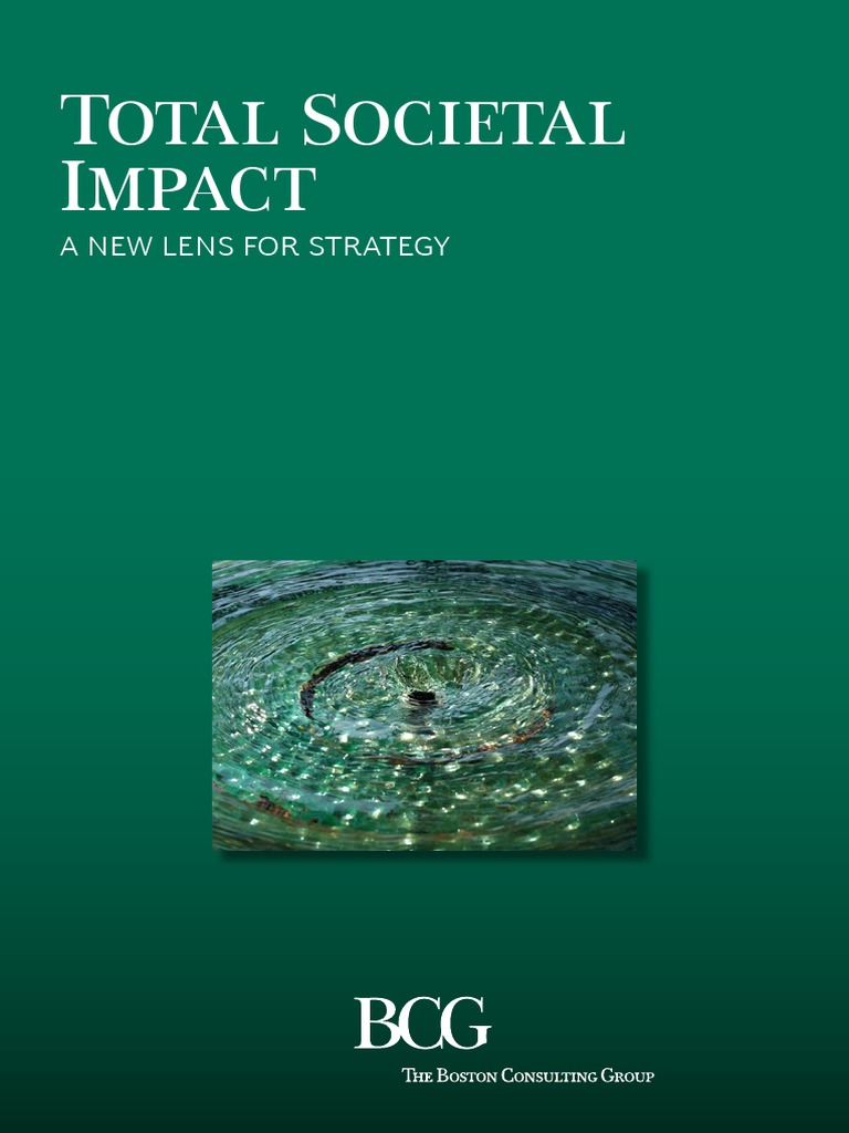 BCG Total Societal Impact Oct 2017 R Tcm9 174019 | PDF | Strategic ...