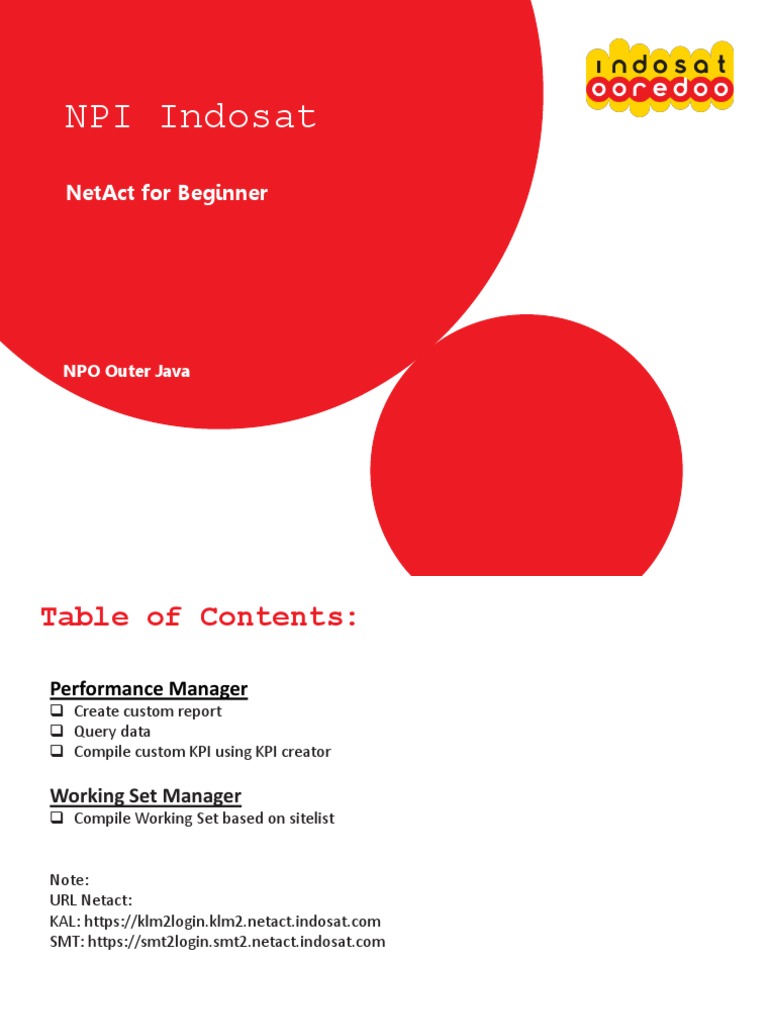 NetACT Tutorial For Beginner | PDF | Komputer