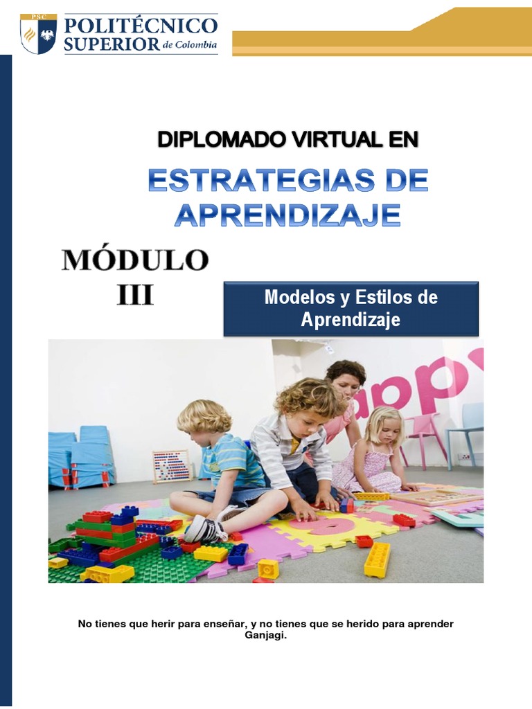 Guía Didáctica - Modelos y Estilos de Aprendizaje | PDF | Hemisferio cerebral | Aprendizaje