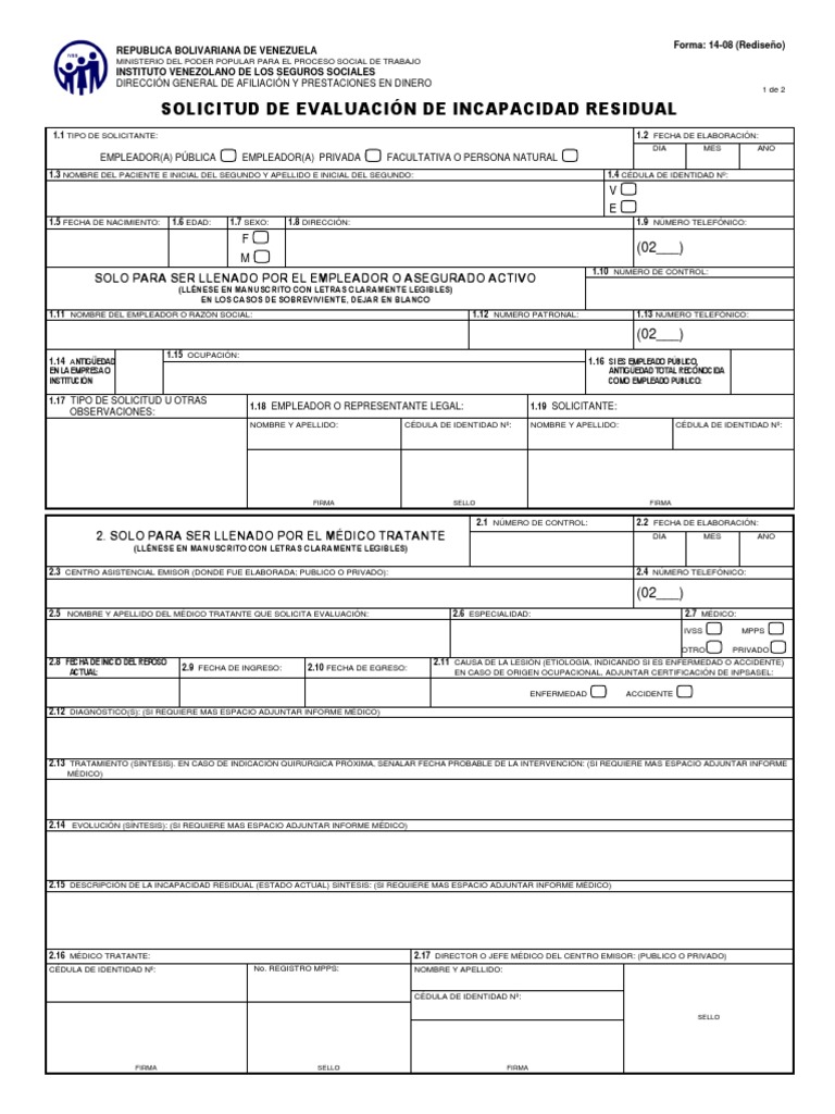 Forma 14 08 | PDF