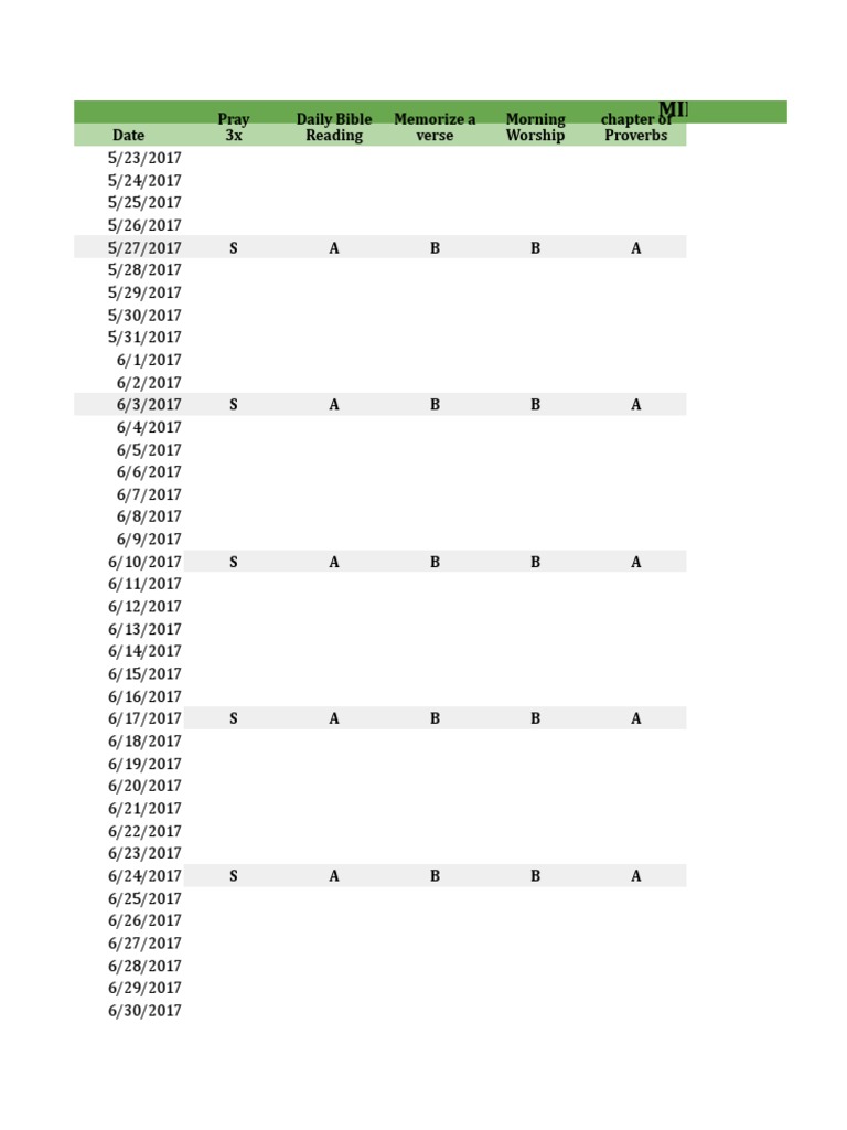 Miracle Grow Chart Template | PDF | Chapters And Verses Of The Bible ...