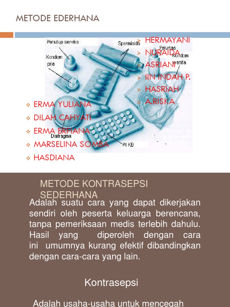 Metode Kontrasepsi Sederhana dan Alami | PDF | Kesehatan Holistik ...