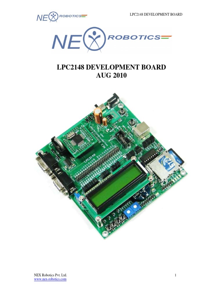 Lpc2148 Development Board | PDF | Booting | Microcontroller