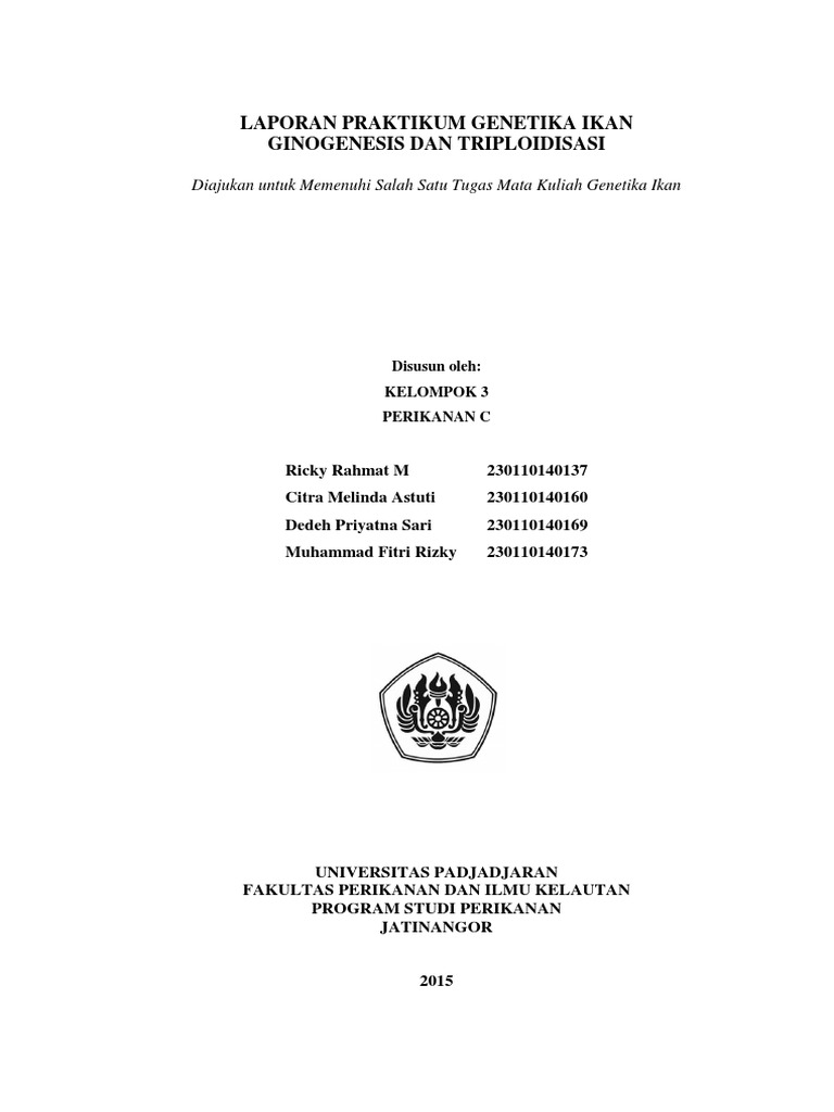 Lapak Genetika Ginogenesis Dan Triploidisasi | PDF | Sains & Matematika