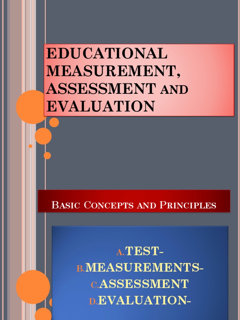 Educational Measurement Assessment and Evaluation | PDF | Educational ...