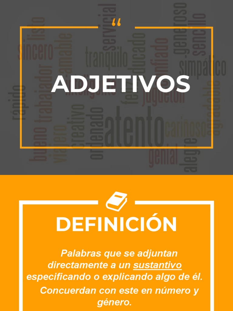Adjetivos (Gramatica Tradicional y Moderna) | PDF | Adjetivo | Unidades ...