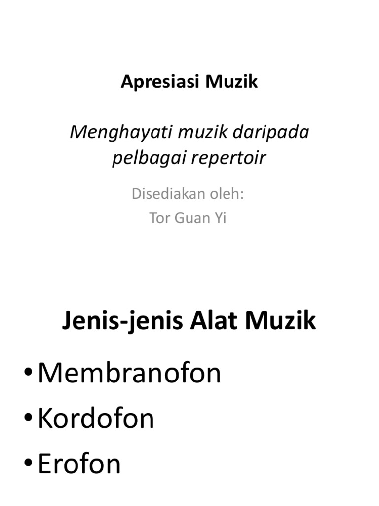 Apresiasi Muzik | PDF