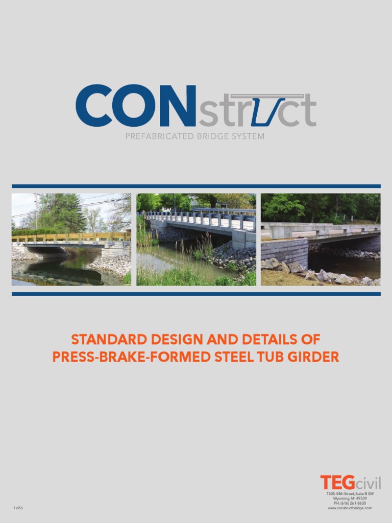 ConStruct Bridge Standards | PDF | Structural Steel | Engineering