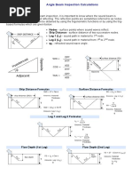 Ultrasonic Testing Formulas | PDF | Wavelength | Waves