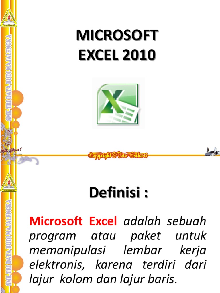 Lembar Kerja MS. Excel 2010 | PDF