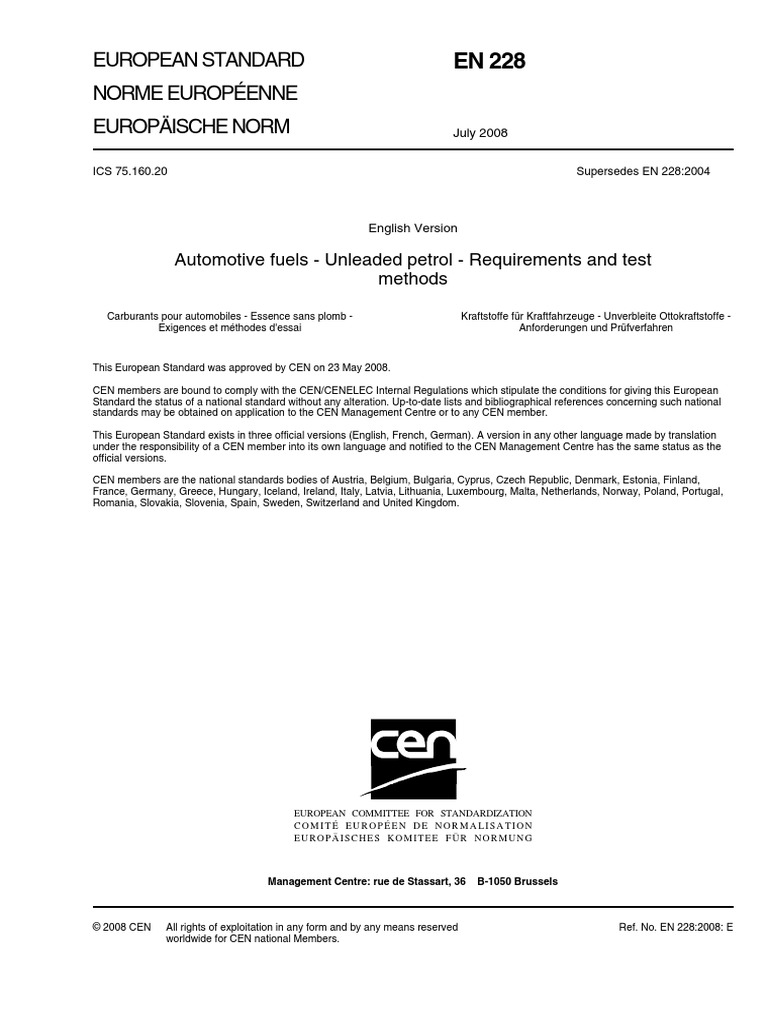 En 228 PDF | PDF | Gasoline | Petroleum