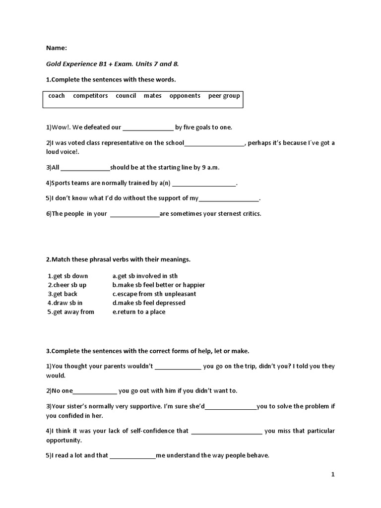 Living English 2 Vocabular and Phrasal Verbs | PDF | Verb | Language ...