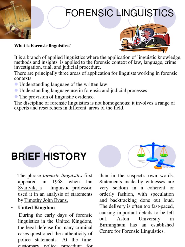 Forensic Linguistics | PDF | Linguistics | Communication