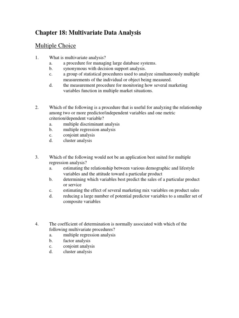 Multivariate Data Analysis Pdf Factor Analysis Regression Analysis