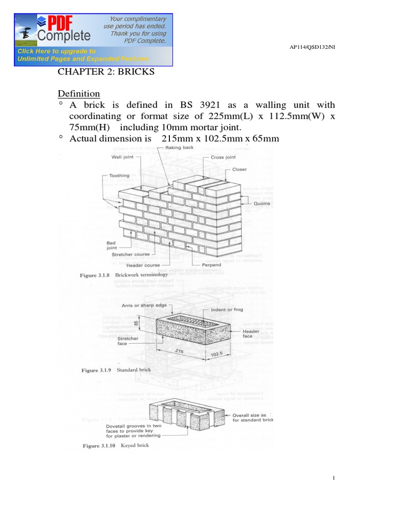 Chapter 2 Brick | PDF | Brick | Clay