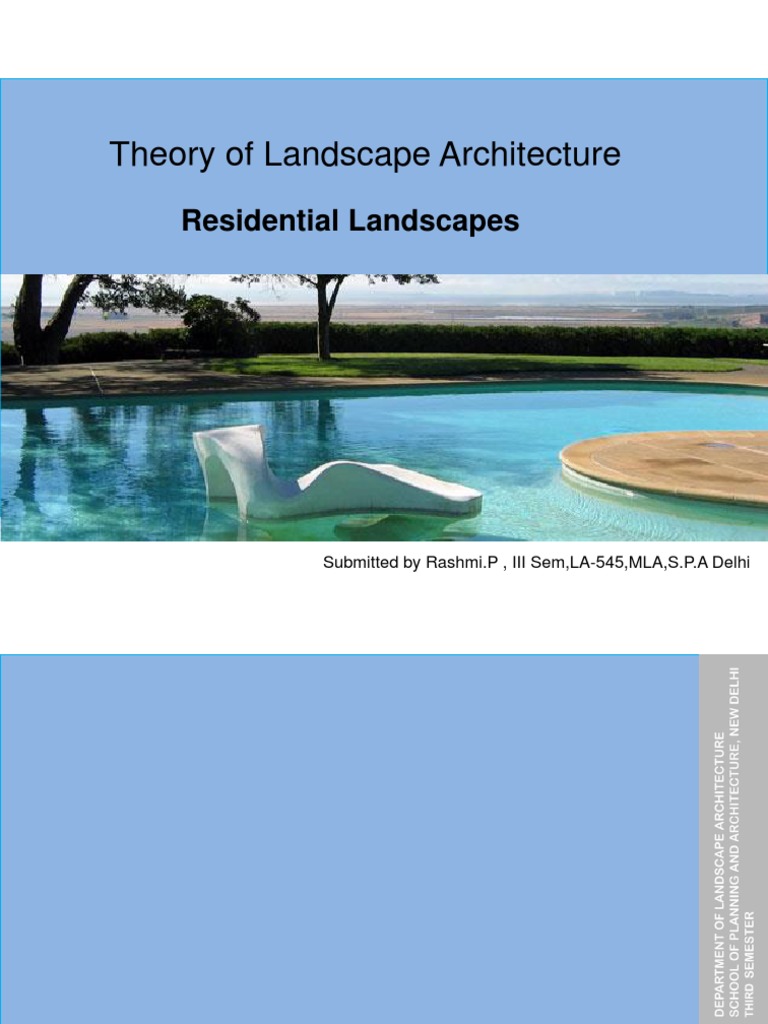 Theory of Landscape Architecture - Reside PDF | PDF | Landscape ...