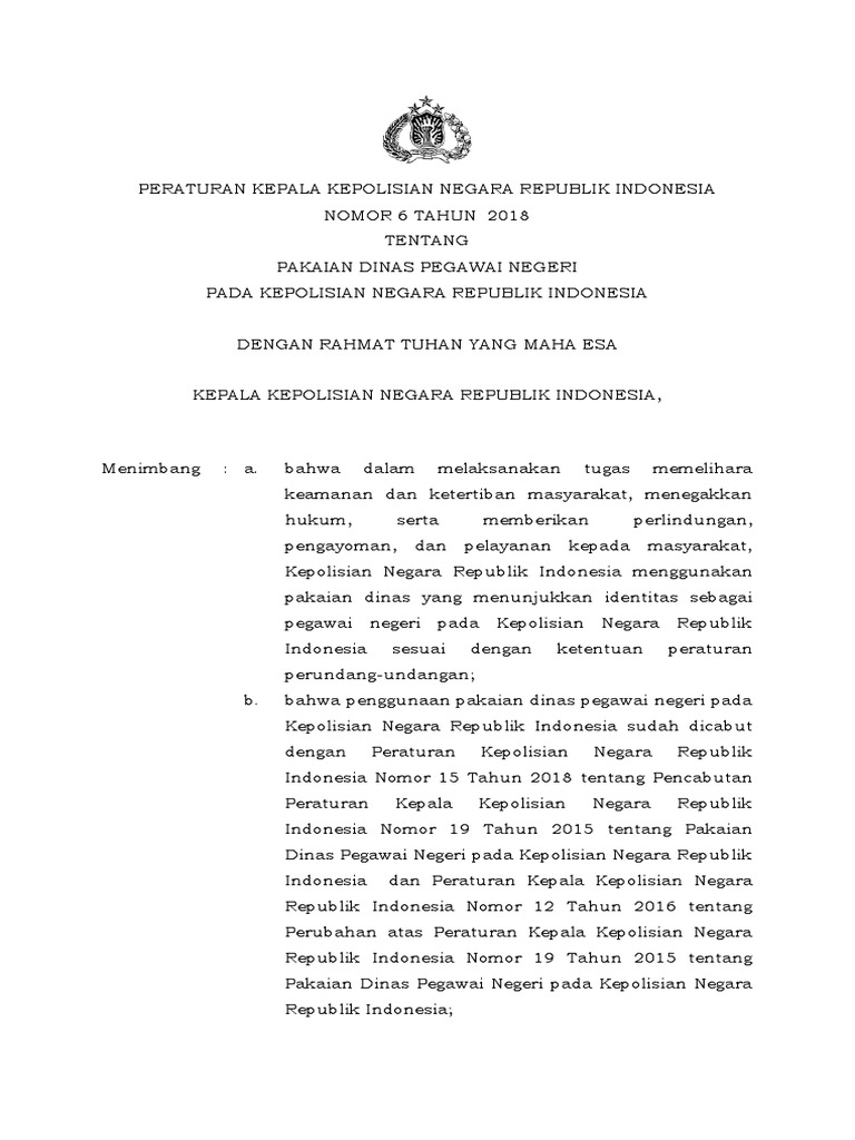 Perkap Gampol Edit 221018 | PDF