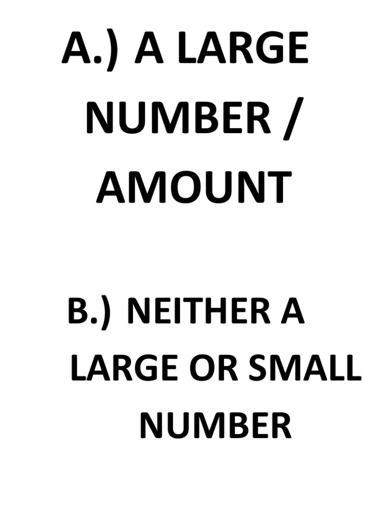Understanding Large Quantifiers | PDF