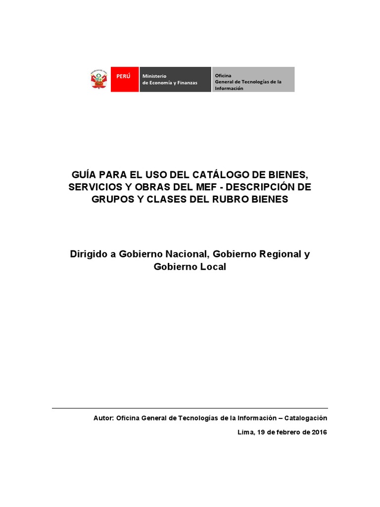 Guia Uso Catalogo-Mef PDF | PDF | Combustibles | Electrónica