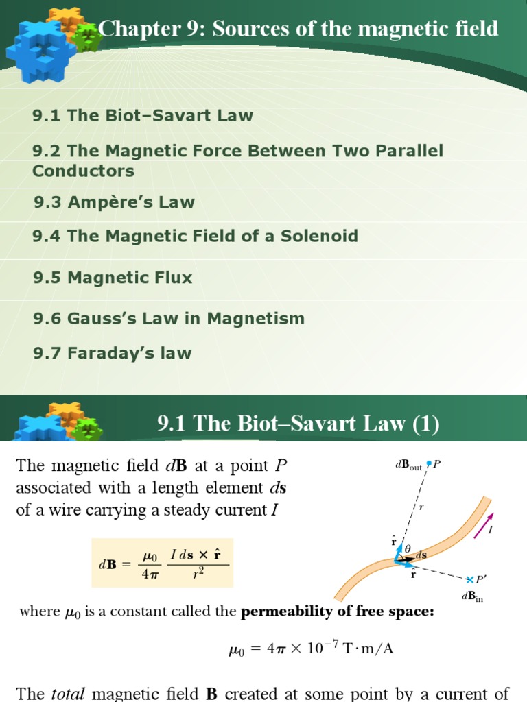 Chapter 9 - Sources of The Magnetic Field | PDF | Magnetic Field ...