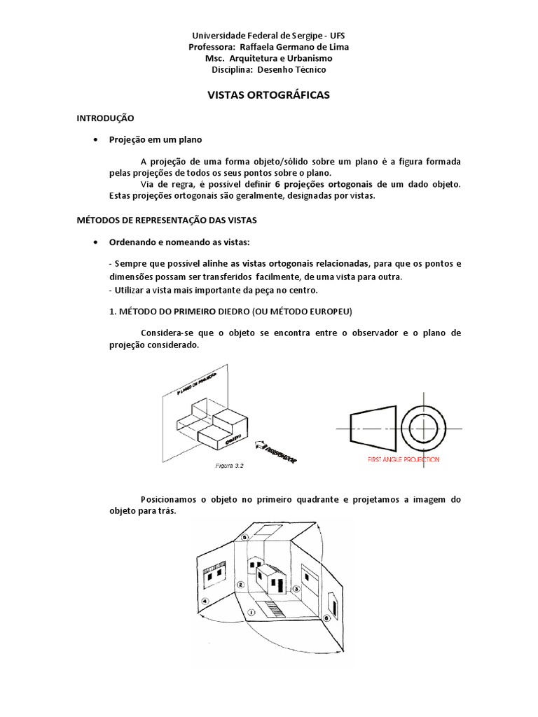 Vistas Ortográficas | Desenho Técnico | Desenho