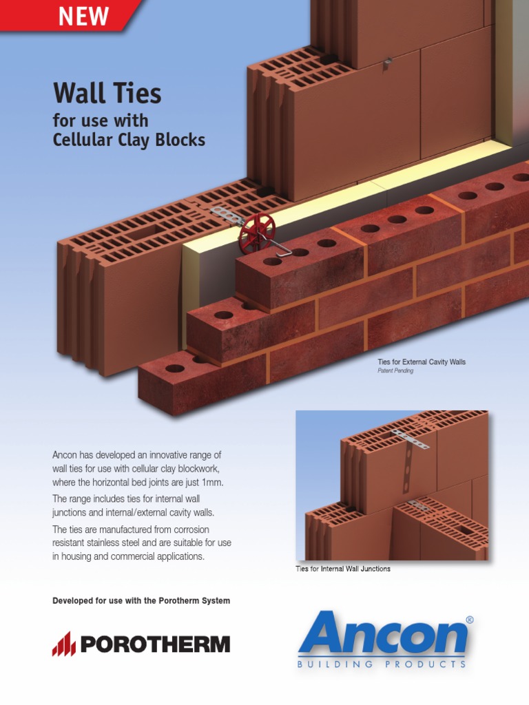 Ancon - Wall Ties For Use With Cellular Blocks | PDF | Wall | Building ...