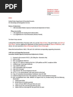 SAMPLE I 485 Cover Letter | PDF