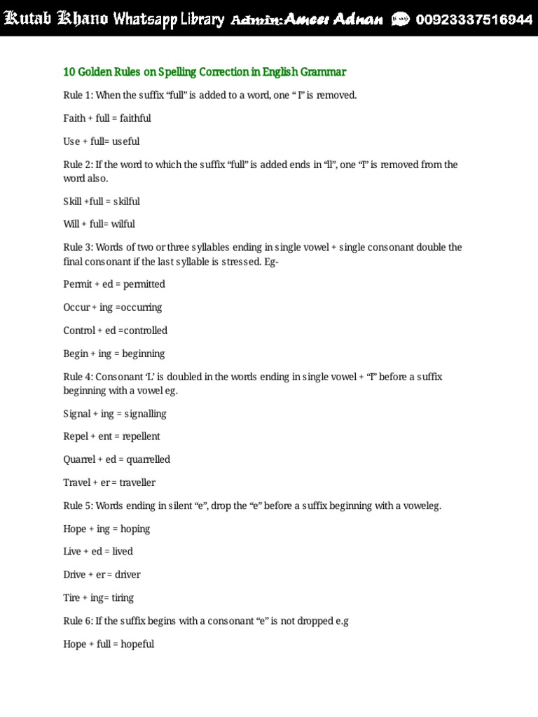 10 Golden Rules PDF | PDF