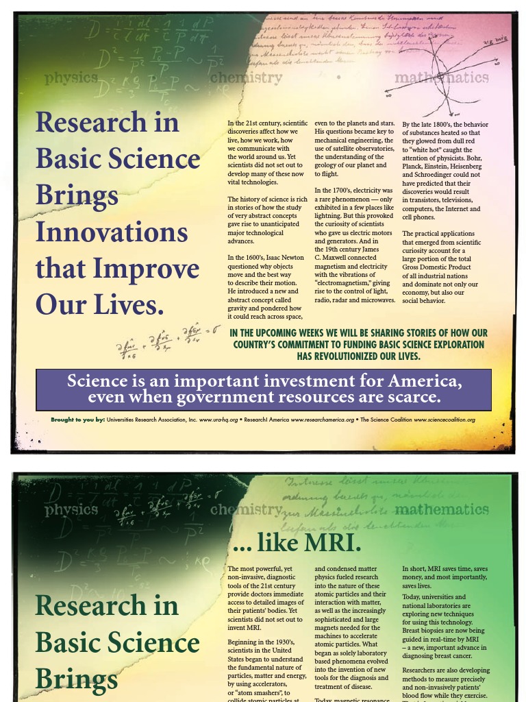 Research in Basic Science Brings Innovations That Improve Our Lives ...