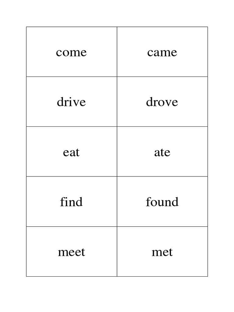 Word Cards | PDF