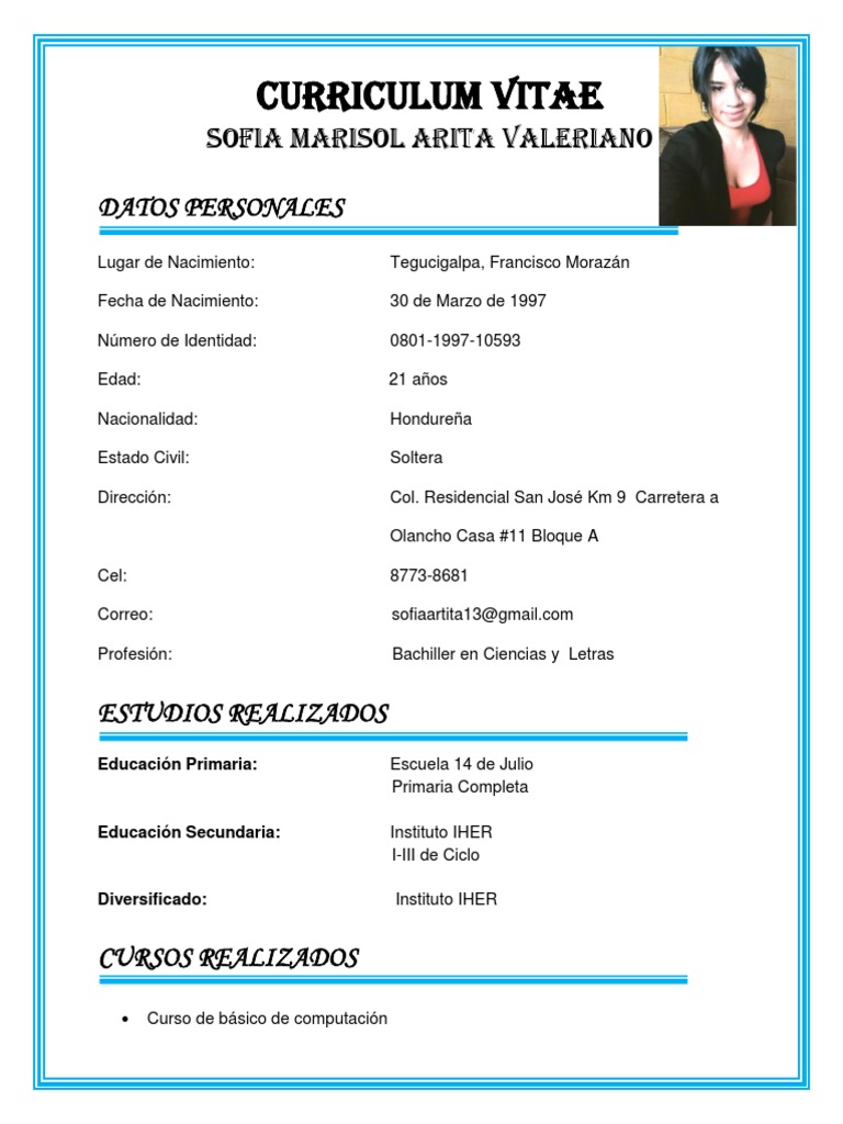 Curriculum Sofia | PDF