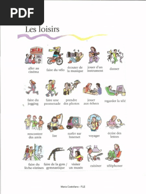 Les Loisirs A2 French Language Lessons Teaching