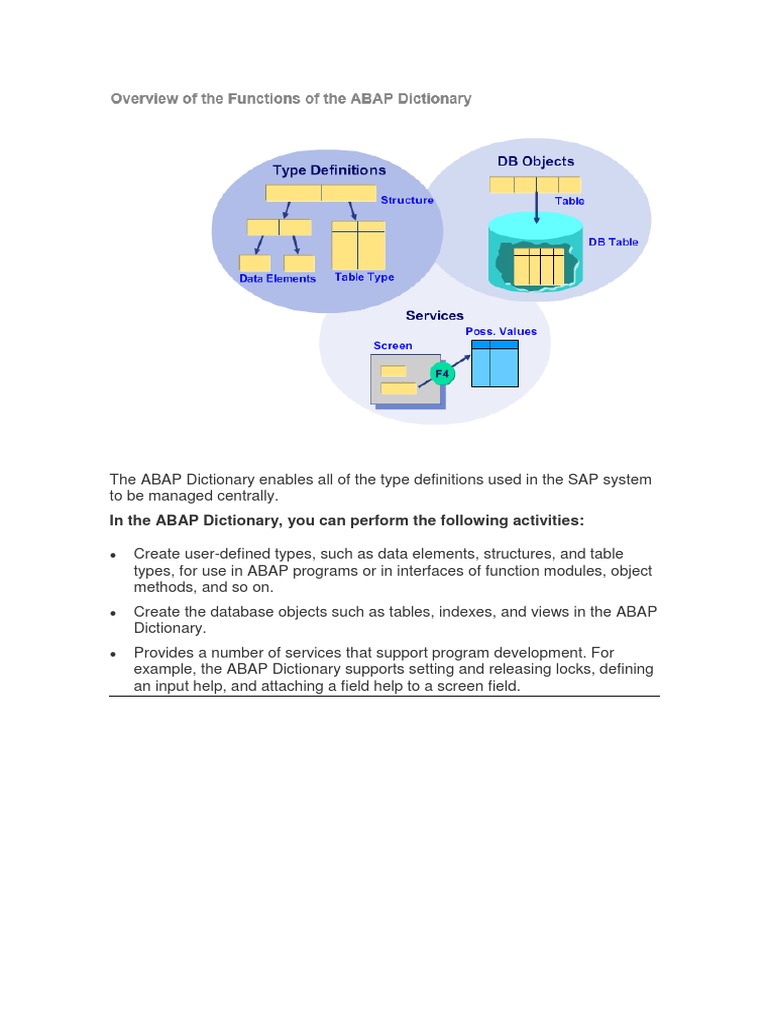 Introduction To The Dictionary | PDF | Databases | Areas Of Computer ...