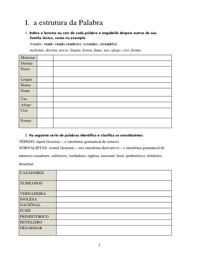 Exercicios Galego | PDF