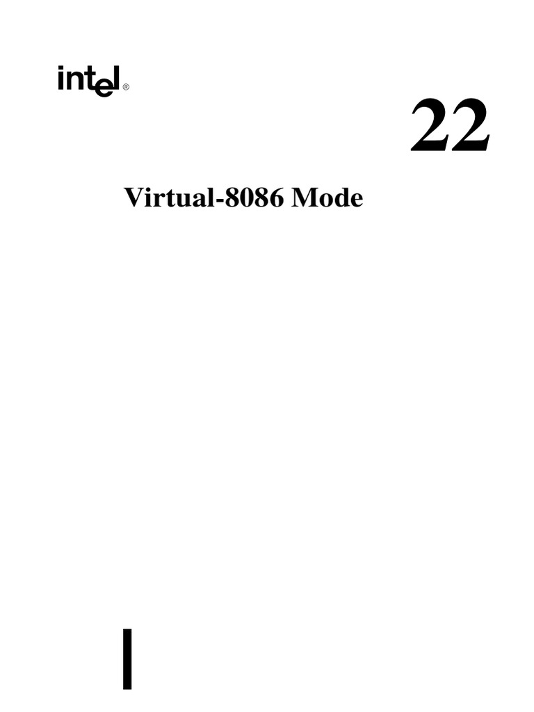 Virtual-8086 Mode | PDF | Central Processing Unit | Office Equipment