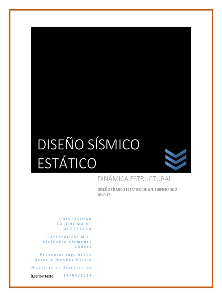 Ejemplo de Analisis Sismico Estatico de Un Edificio PDF | PDF | Rigidez | Fundación (Ingeniería)