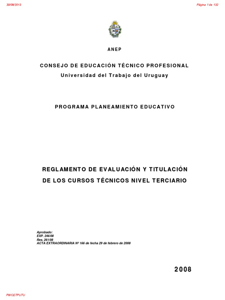 Repag CTT 2008 PDF | PDF | Prueba (evaluación) | Maestros