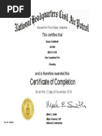 Brian Ghilliotti: Civil Air Patrol: ICUT Training Completion ...