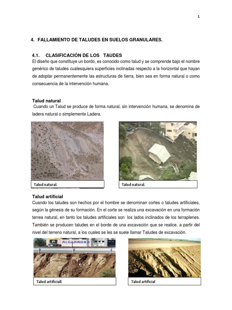 Fallamiento y Estabilización de Taludes | PDF | Falla (geología ...