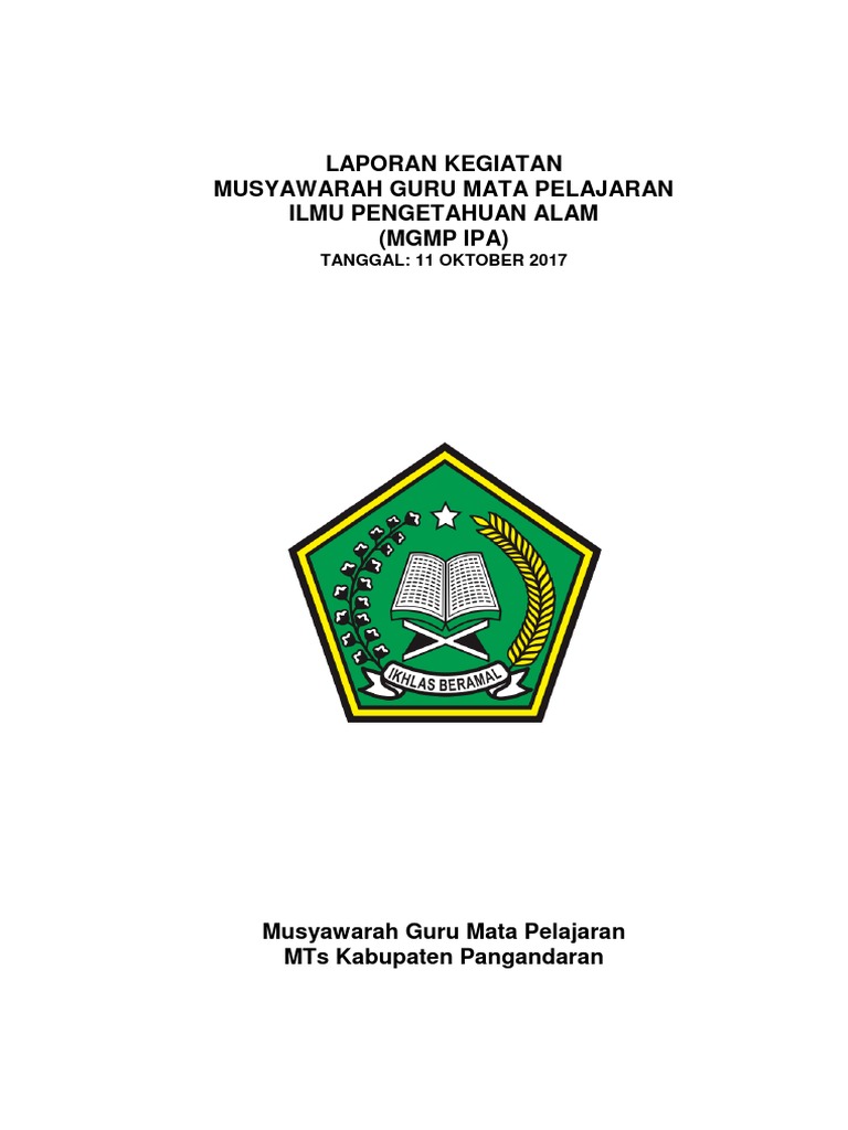 Laporan 2 MGMP Ipa | PDF