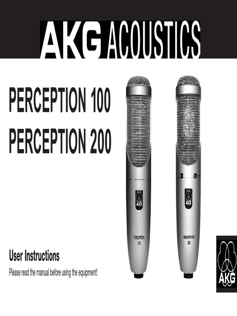 AKG Perception 100 | PDF | Microphone | Electrical Components