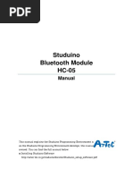 Studuino Manual | PDF | Arduino | Integrated Development Environment