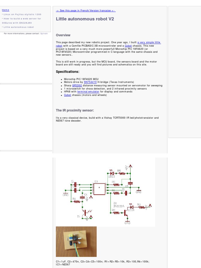 How-To Build A Little Autonomous Robot With PIC 18F4520 PDF | PDF | Input/Output | Computer ...