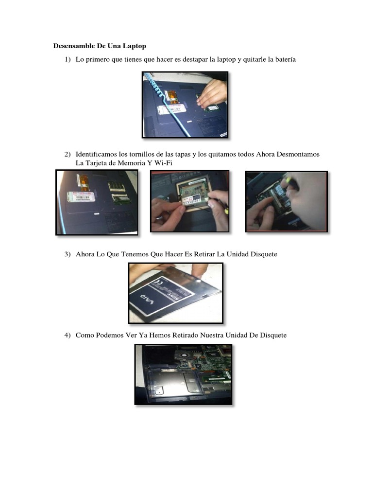 Desmontaje Montaje | PDF | Hardware de la computadora | Informática